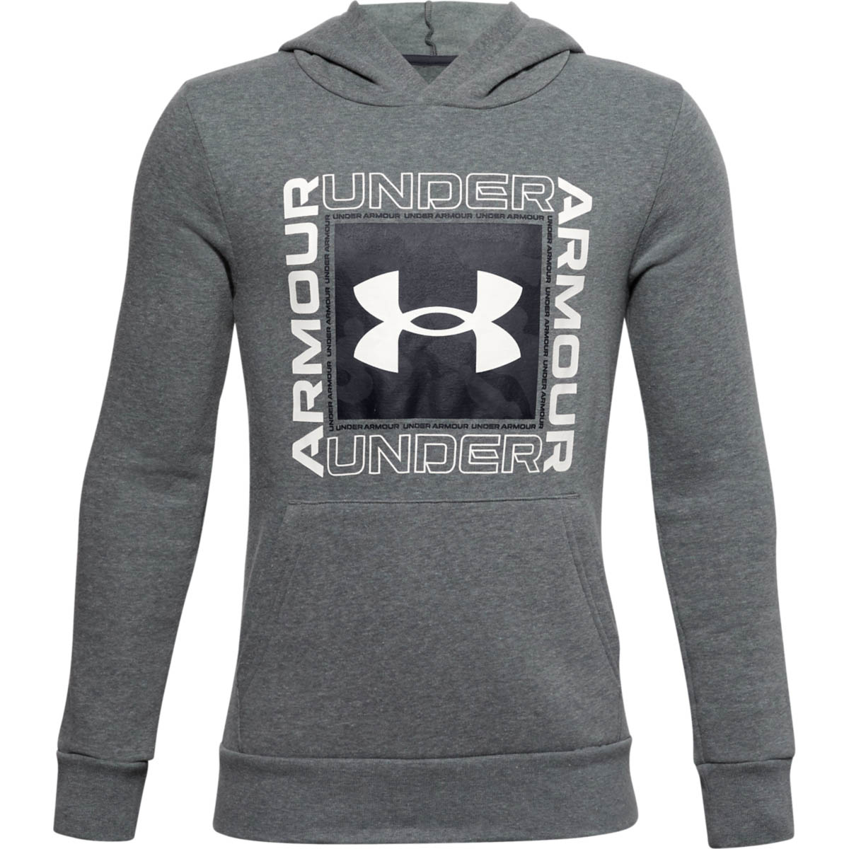 Under Armour Boys' UA Rival Fleece Box Logo Hoodie | Kvantum Sport ...