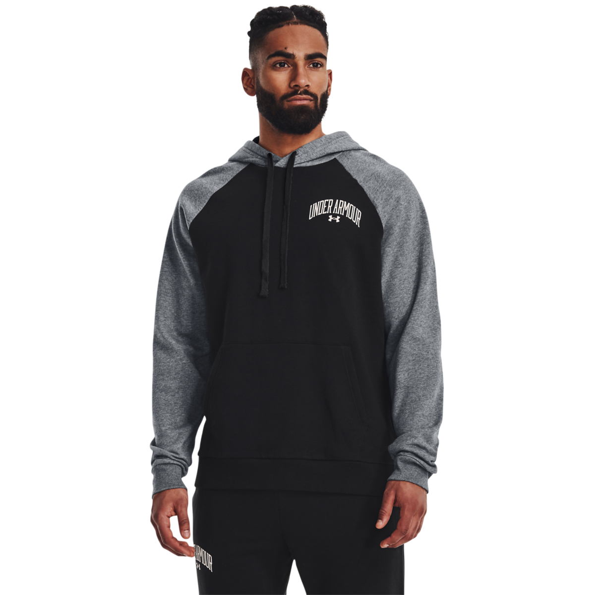 Under Armour Men's UA Rival Fleece Wordmark Colorblock Hoodie | Kvantum ...